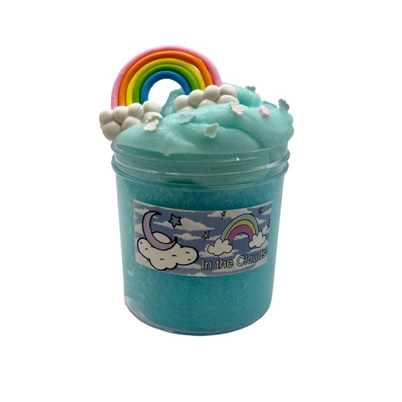 Other | In The Clouds Cotton Candy Scented Blue Icee Slime Rainbow 6 Oz ...